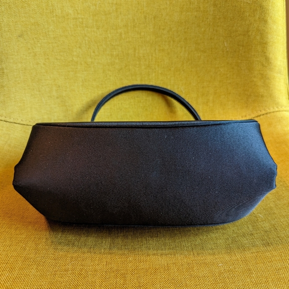 Vintage | Bags | Midcentury Dorian Handbag Black Satin | Poshmark